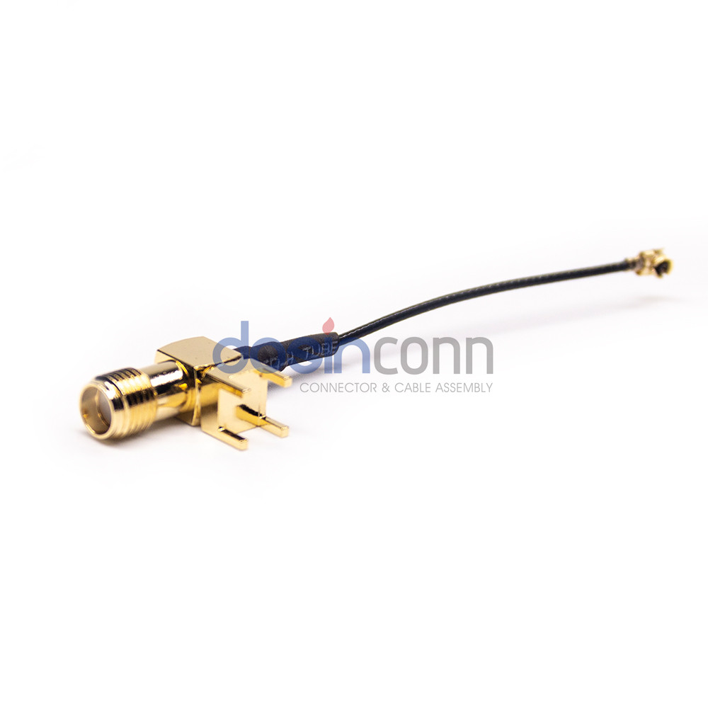 SMA Jack to IPEX Jack RF Cable Assemblies 10cm 1.13 Cable 50ohm